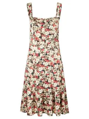 DÔEN Donielle Floral-print Silk Mini Dress - Multi