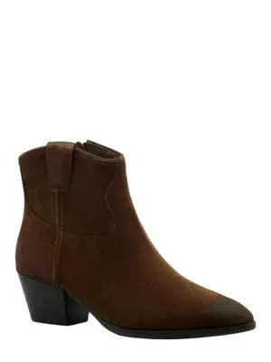 Ash Fame Suede Ankle Boots - Brown