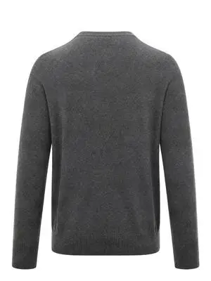 BALLANTYNE Argyle-knit Cashmere Sweater - Grey