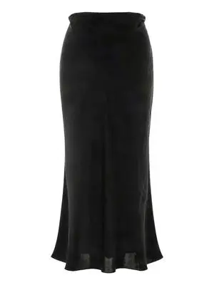 Fiorucci Satin-finish Maxi Skirt - Black