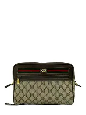 GUCCI 1970-1980 Gg Supreme Web Crossbody Bag