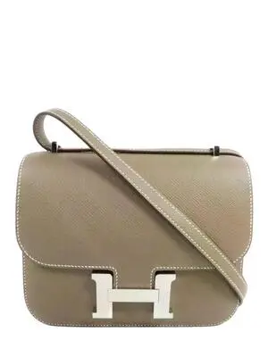 Hermès Mini Constance Shoulder Bag Neutrals