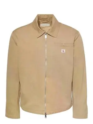 CALVIN KLEIN Logo-patch Zip-up Jacket