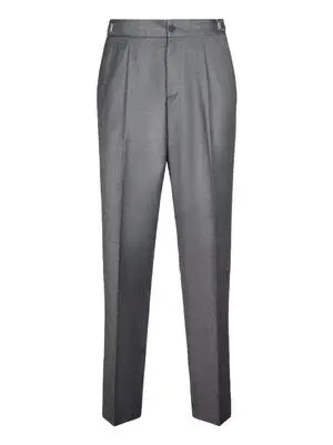 CELLAR DOOR Pleated Side-adjuster Trousers - Grey