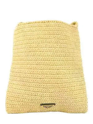 PRADA Crochet Raffia Shoulder Bag