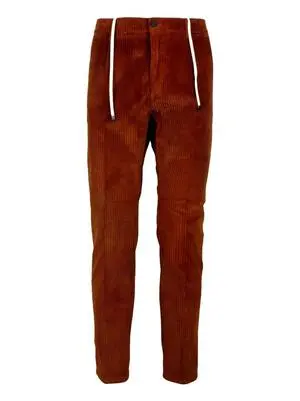 CRUNA Corduroy Drawstring Trousers - Brown