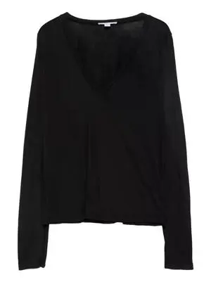 JAMES PERSE V-neck Long-sleeve T-shirt
