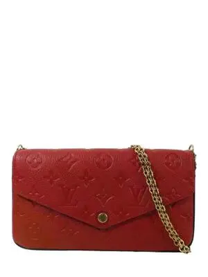 LOUIS VUITTON Felicie Pochette Shoulder Bag - Red