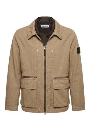 Stone Island Diagonal Cotton Wool Field Jacket - Multicolor
