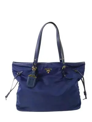 Prada Buckle-detail Tote Bag - Blue