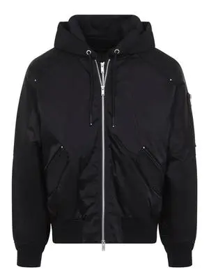 Moose Knuckles Georgie Satin Bomber - Black