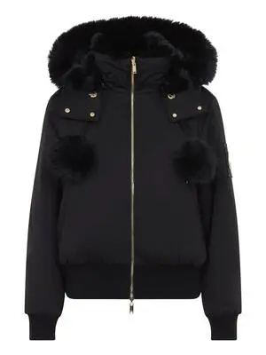 Moose Knuckles Lux Satin Bomber - Black