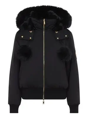 Moose Knuckles Lux Satin Bomber - Black