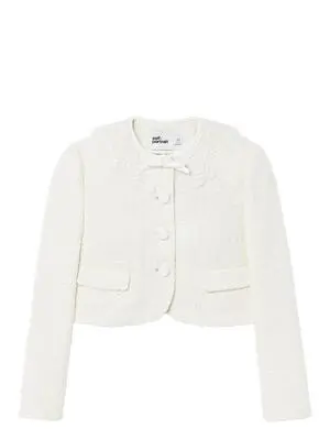 SELF-PORTRAIT Boucle Lace Collar Jacket - Multicolor