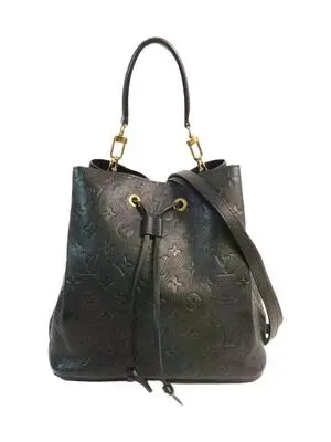 LOUIS VUITTON Neo Noe Mm Monogram Empreinte Bucket Bag - Black