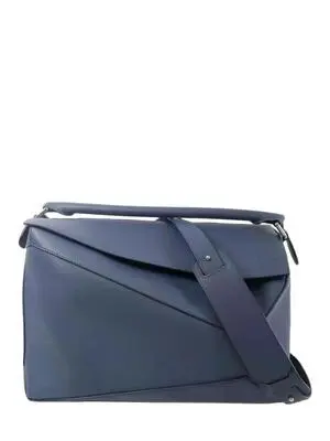 Loewe Large Puzzle Edge Shoulder Bag Blue