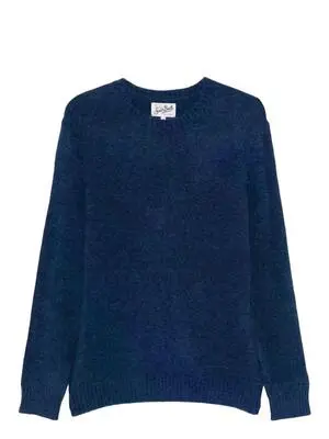 MC2 SAINT BARTH Fine-knit Wool Sweater - Blue