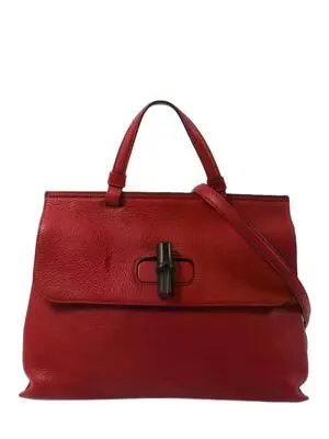 Gucci Bamboo Daily Handbag Red