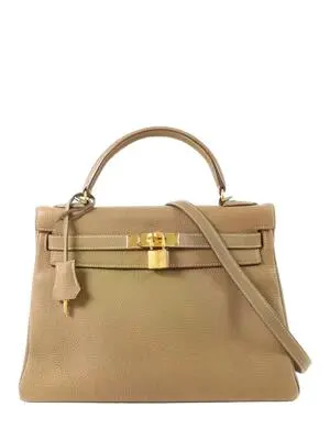 Hermès 2016 32 Kelly Togo Tote Bag Neutrals