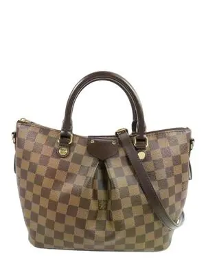 LOUIS VUITTON Siena Pm Damier Ebene Tote Bag - Brown