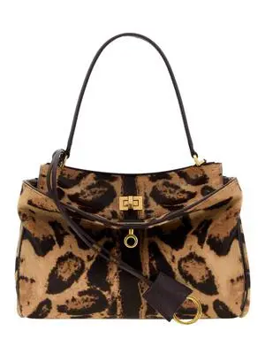 Balenciaga Printed Calf Hair Rodeo Handbag - Multicolor