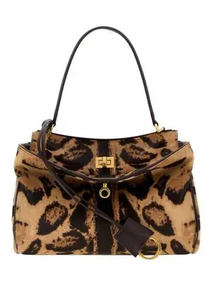 Balenciaga Printed Calf Hair Rodeo Handbag - Multicolor
