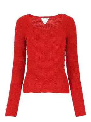 Bottega Veneta Cotton Sweater - Red