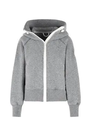 Canada Goose Canada Goose 'Chilliwack' Grey Wool Blend Bomber Jacket Women Gray