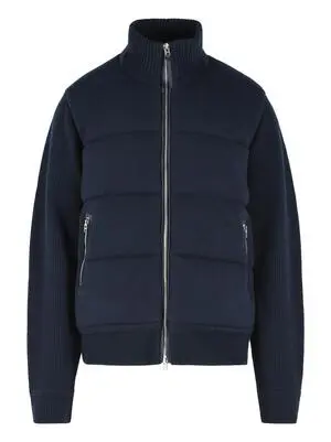 TOM FORD Navy Wool Blend Jacket - Blue