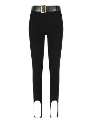SELF-PORTRAIT Stirrup' Viscose Blend Leggings - Black