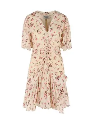 Isabel Marant Étoile Vivienne' Beige Viscose Dress - Cream