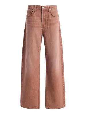 AGOLDE Arc Rigid Mid-rise Bow-leg Jeans - Brown