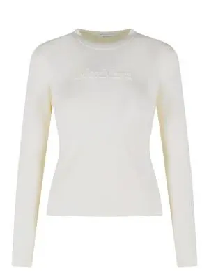 Max Mara Manto' Wool Yarn Sweater - White