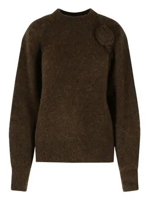 ROTATE BY BIRGER CHRISTENSEN Alpaca Blend Sweater - Brown
