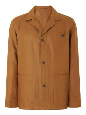 ANDERSON & SHEPPARD Anderson & Sheppard - Linen Jacket - Men - Brown - S