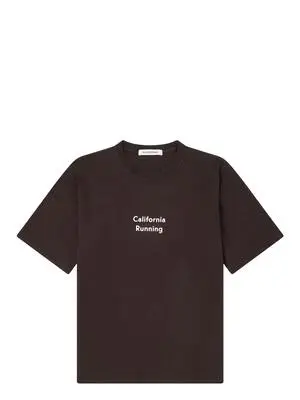 DISTRICT VISION DISTRICT VISION - California Printed Cotton-Jersey T-Shirt - Men - Brown - XS