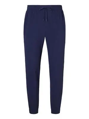 Lululemon Licence To Train Tapered Stretch Recycled Waffle-knit Joggers - Blue