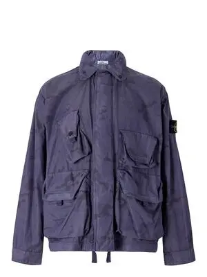 Stone Island Stone Island - Camouflage-Print Cotton-Blend Ripstop Jacket - Men - Blue - L Blue
