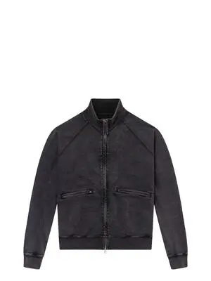 FRIZMWORKS FrizmWORKS - Cotton-Blend Jersey Zip-Up Sweatshirt - Men - Black - S Black