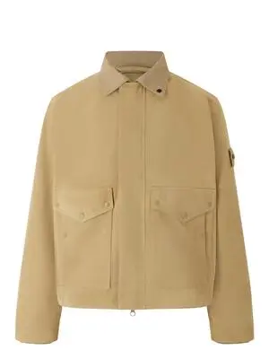 STONE ISLAND Stone Island - STONE ISLAND GHOST Split-Leather Jacket - Men - Neutrals - M