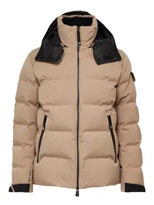 Moncler Moncler Grenoble - Montgetech Logo-Appliquéd Quilted Stretch-Nylon Hooded Down Ski Jacket - Men - Neutrals - 1 Neutrals