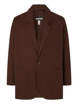 MONITALY Cotton Suit Jacket - Brown