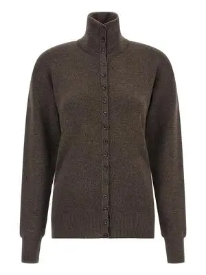 LEMAIRE Buttoned Top' Cardigan - Brown
