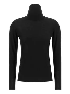 Max Mara Max Mara Women 'Saluto' High Neck Sweater Black