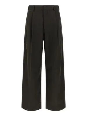 LEMAIRE Single Pleat' Pants - Brown