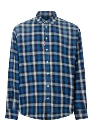 Dsquared2 Classic Check Dropped Shoulder Shirt - Fantasy