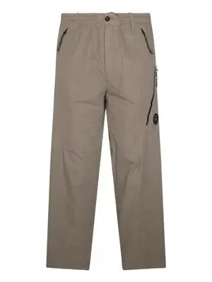 C.P. COMPANY Lens-detail Straight-leg Trousers - Gray