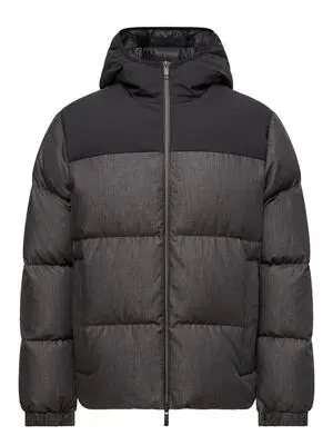 Moncler Oulojoki Hooded Mid-length Down Jacket - Black