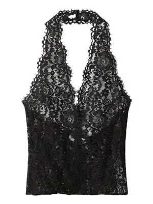 Stella McCartney Halterneck Lace Top Black