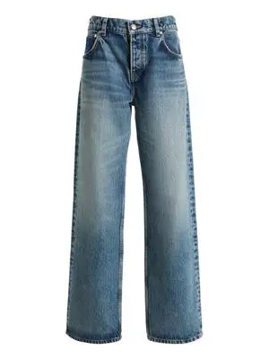 EB DENIM Baggy Rigid Mid-rise Wide-leg Jeans